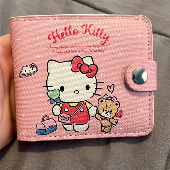 Sanrio | Accessories | Hello Kitty Pink Tiny Snap Wallet | Poshmark
